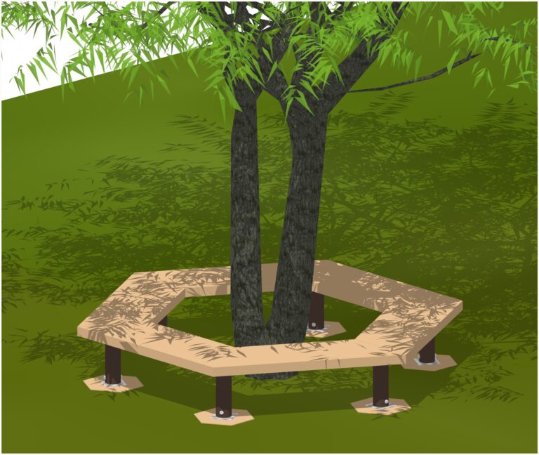 Hexagon Tree Bench - Korkat