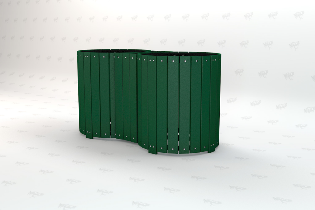 Round Multi-Can Recycling Centers - Korkat