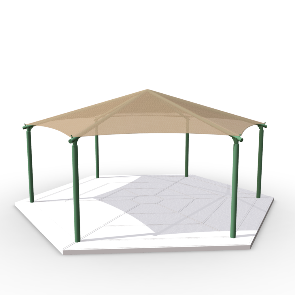 Square Hip Shade 10' Eave Height - Korkat