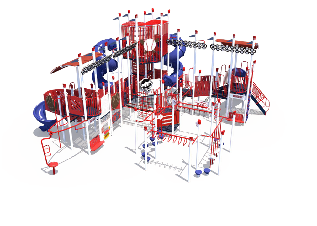Baseball Playground - Baseball Field Themed Playground For Sale