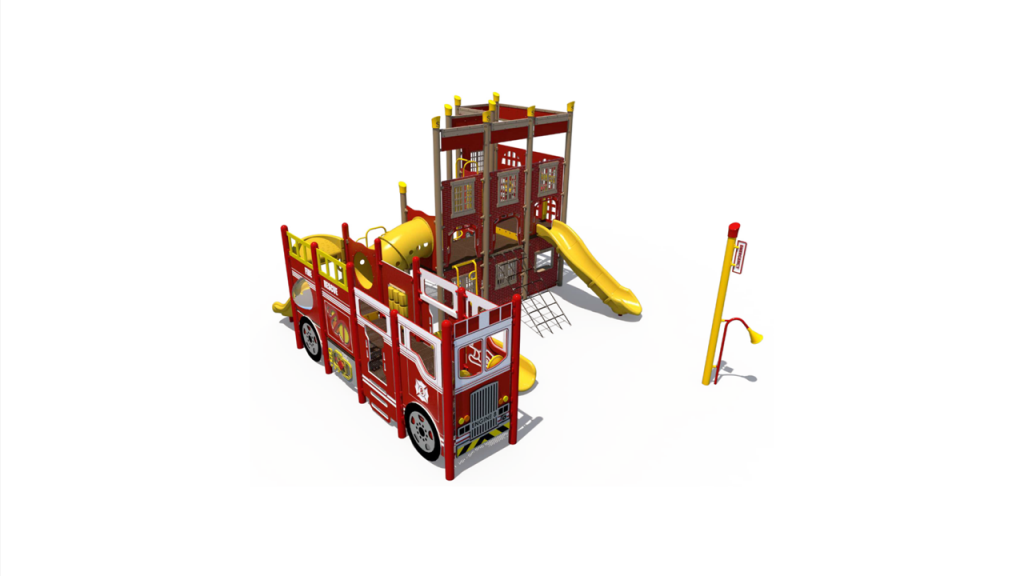 Fire Station Play Set - Outdoor Play Climbers
