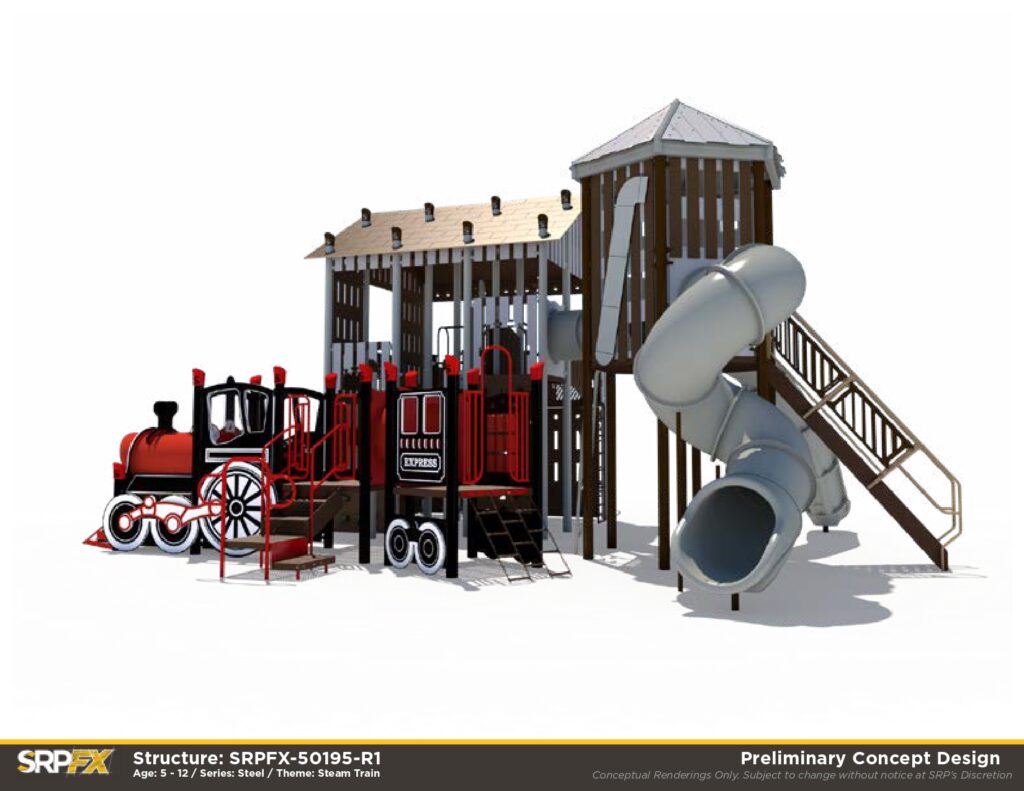Train Rail Station Playground Equipment | KORKAT