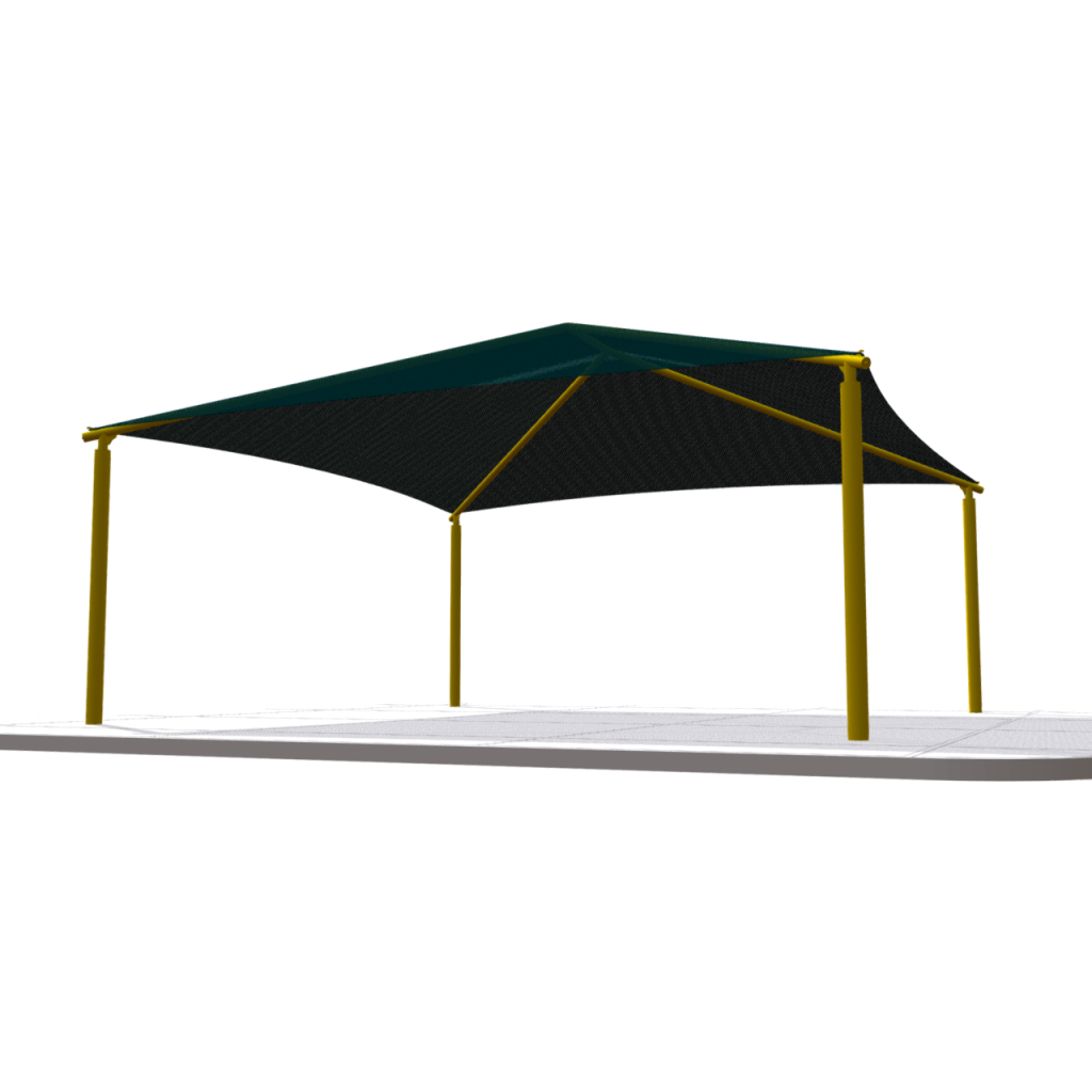 Square Hip Shade 12' Eave Height - Korkat