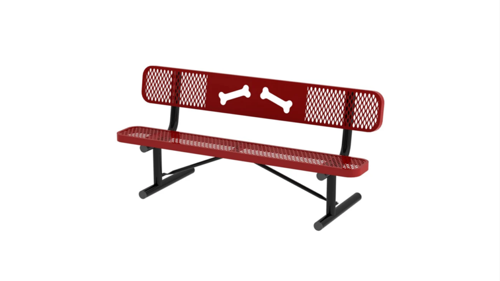 6' Bones Logo UltraLeisure Bench - In-Ground Mount - B6WBULS-BNS