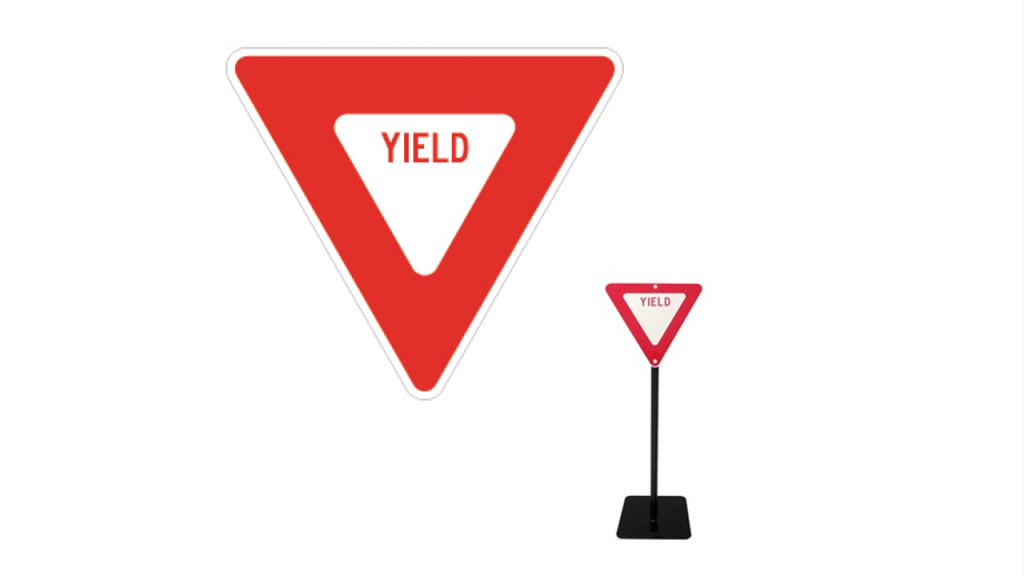 Portable Yield Sign - Korkat
